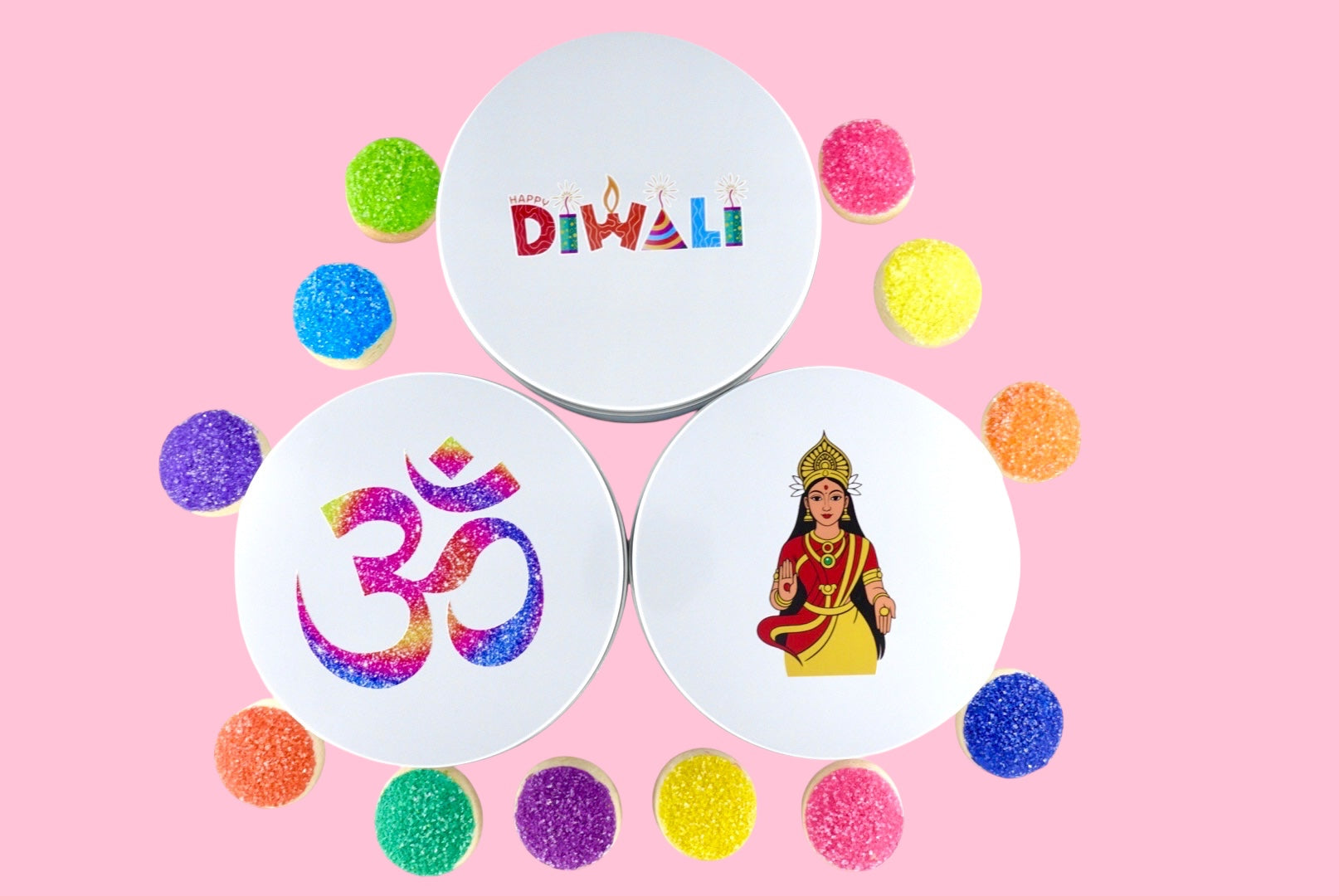 Diwali Cookie Tin with Sugar Cookies - Design Your Sugar Cookies for ...